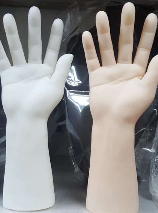 HANDM-001 Hand Mannequin, Male, Plastic, Skin Beige Colored, Right Hand ...
